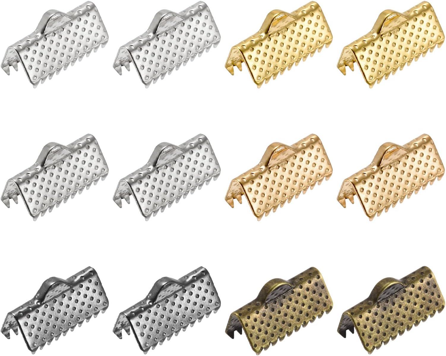 Amazon.com: PH PandaHall 120Pcs 4 Colors Leather Rope Clips 3 Size ...