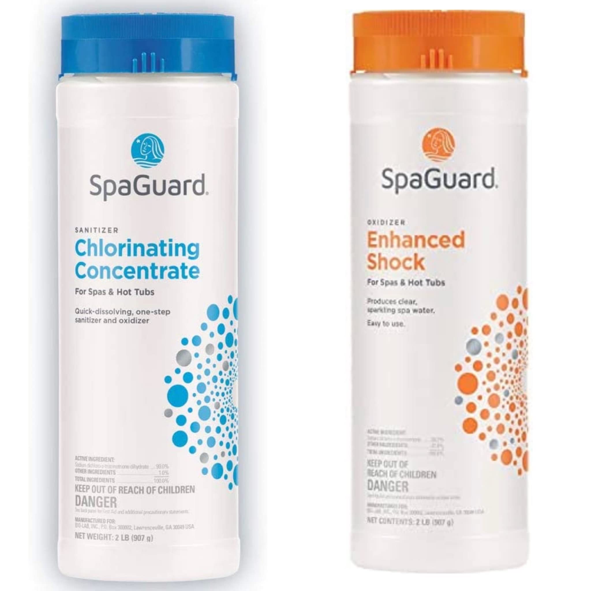 Amazon.com : SpaGuard Chlorinating Concentrate & Enhanced Shock 2lb ...