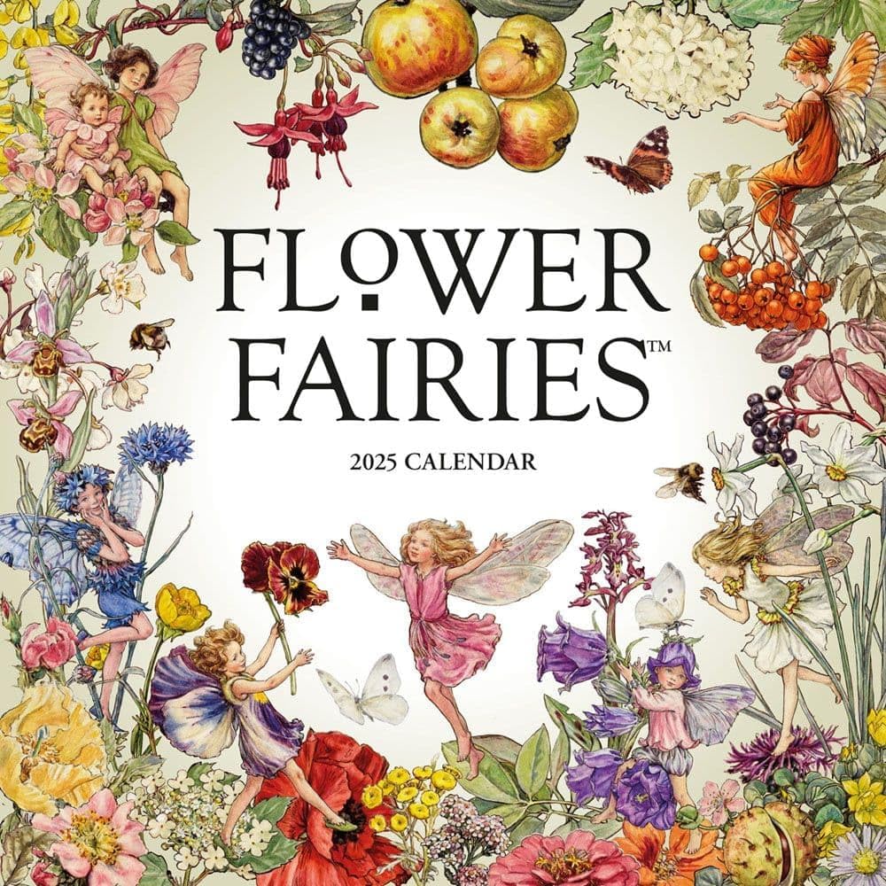 Amazon.com: Carousel Calendars, Flower Fairies 2025 Wall Calendar ...