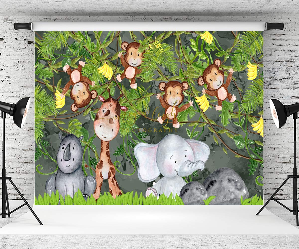 Buy Kate 7×5ft Zoo Photography Backdrop Kids Chilren Birthday Monkeys ...