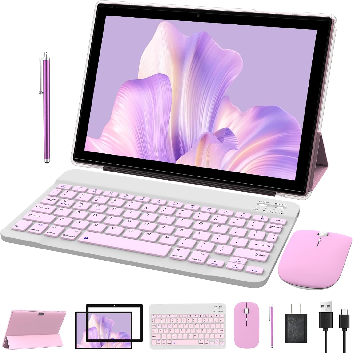 Amazon.com : 2 in 1 Tablet 10 Inch Android 11 OS Tableta, Tablets with ...