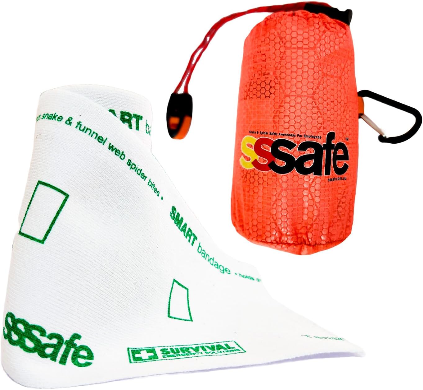 SSSAFE SMART Snake Bite Compression Bandage with Tension Indicators specifically designed in ...