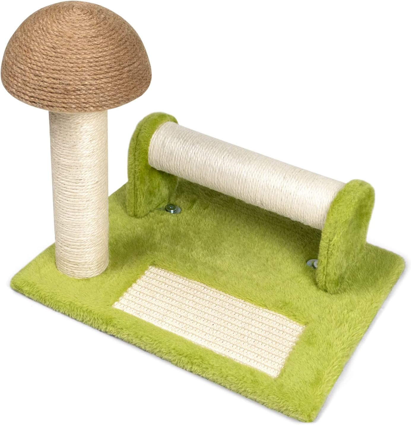 Petellow Cat Scratching Post and Pad - Mushroom Cat Scratching Post for ...