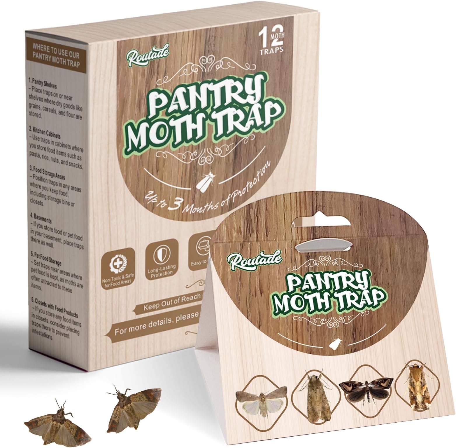 Amazon.com : Pro-Pest Pantry Moth Traps - 6 Ready to Use Pre-Baited ...