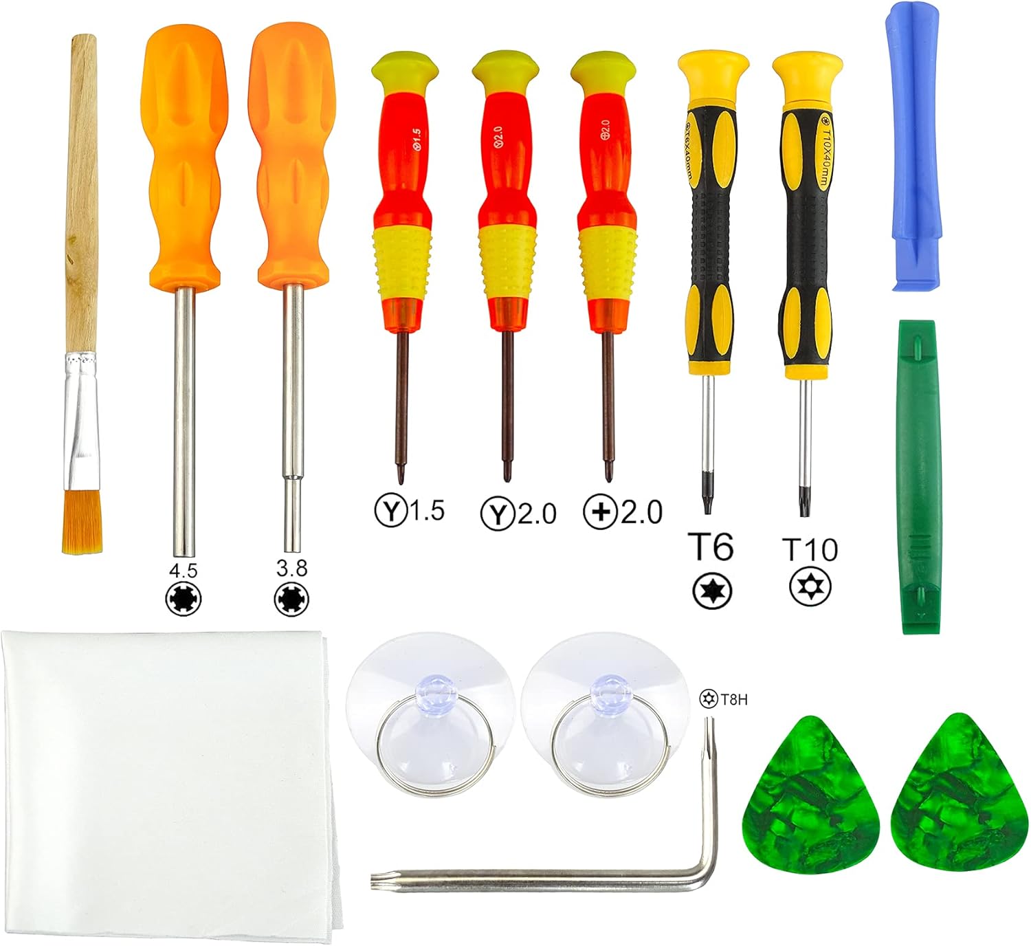 Switch repair kits for nintendo, 17in 1 professional game controller ...