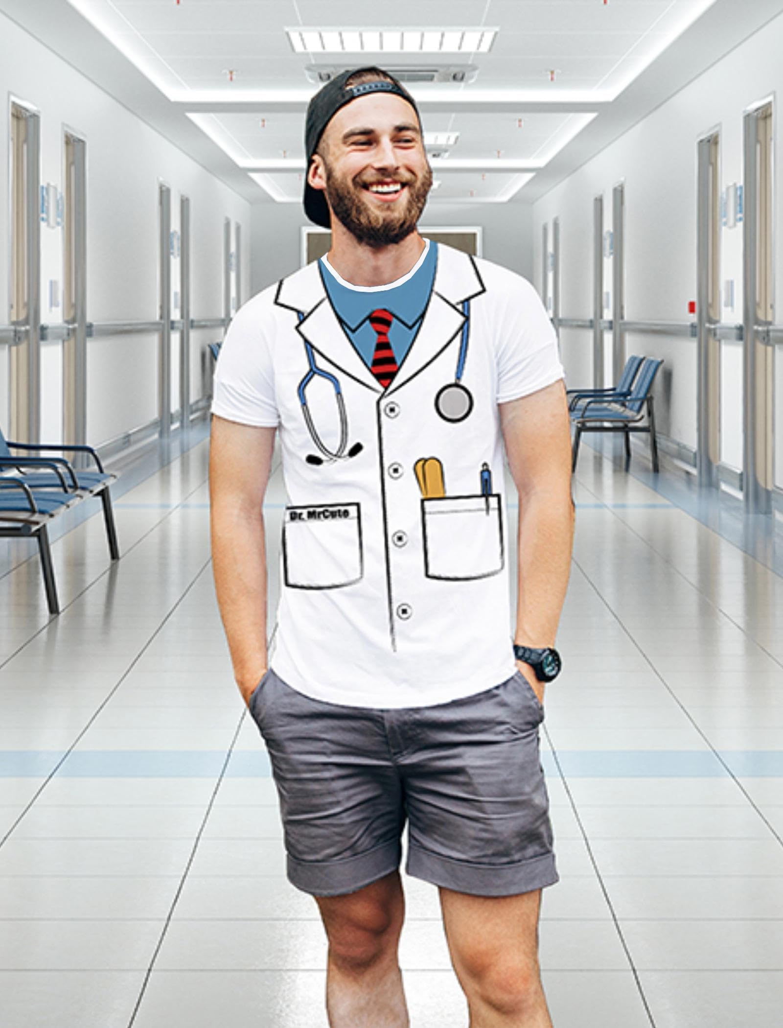 Snapklik.com : Costume Lab Coat Men - Doctor Clothes Medical Halloween ...