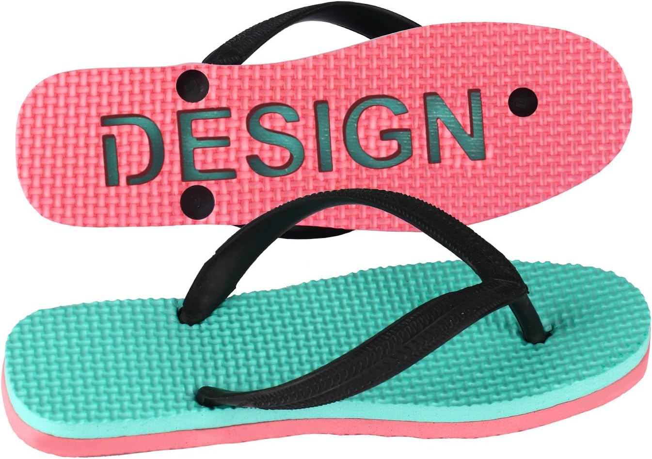 Amazon.com | Bnesi Personalized Multi-Color Sand Flip Flops Custom Sand ...