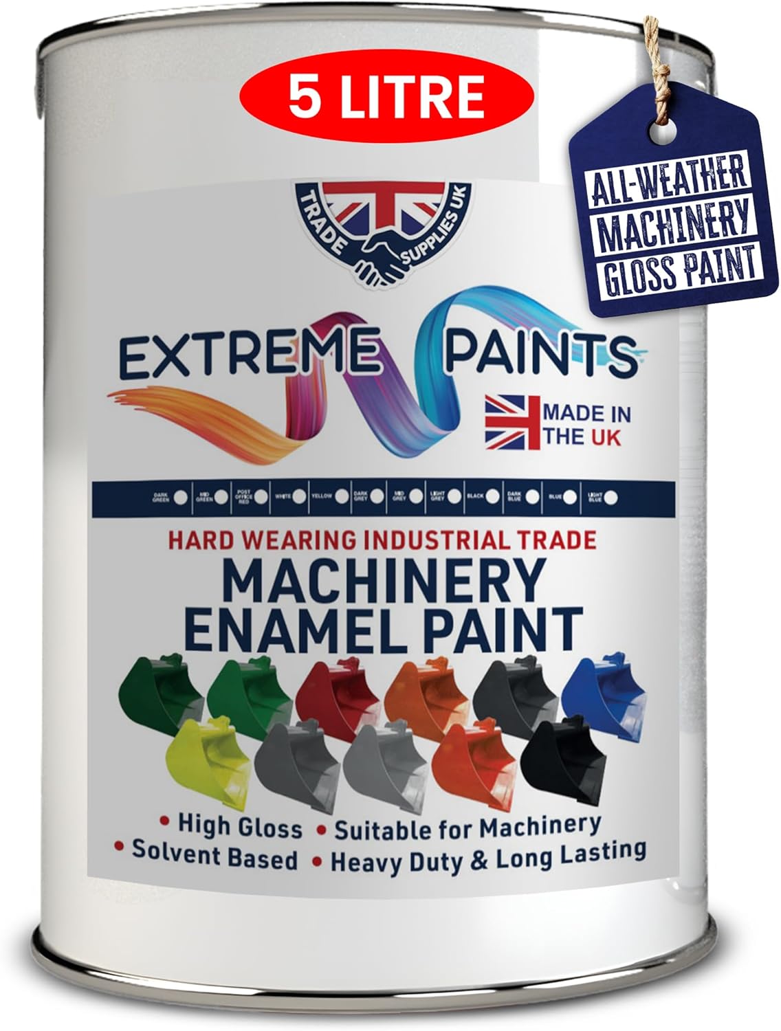 TRADE SUPPLIES UK - Extreme Paints Heavy Duty Machinery Enamel - Gloss ...