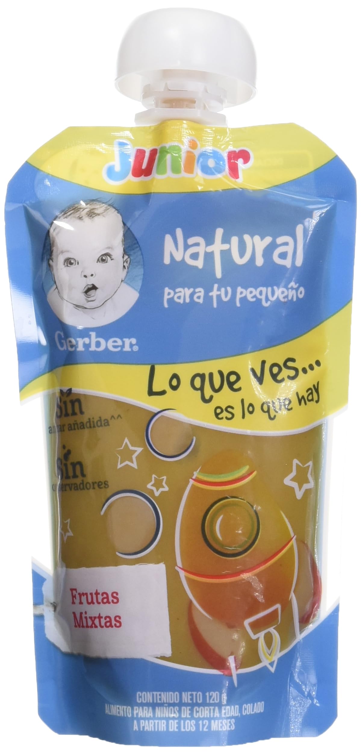 Gerber Junior Frutas Mixtas - 1 x 120 g : Amazon.com.mx: Bebé