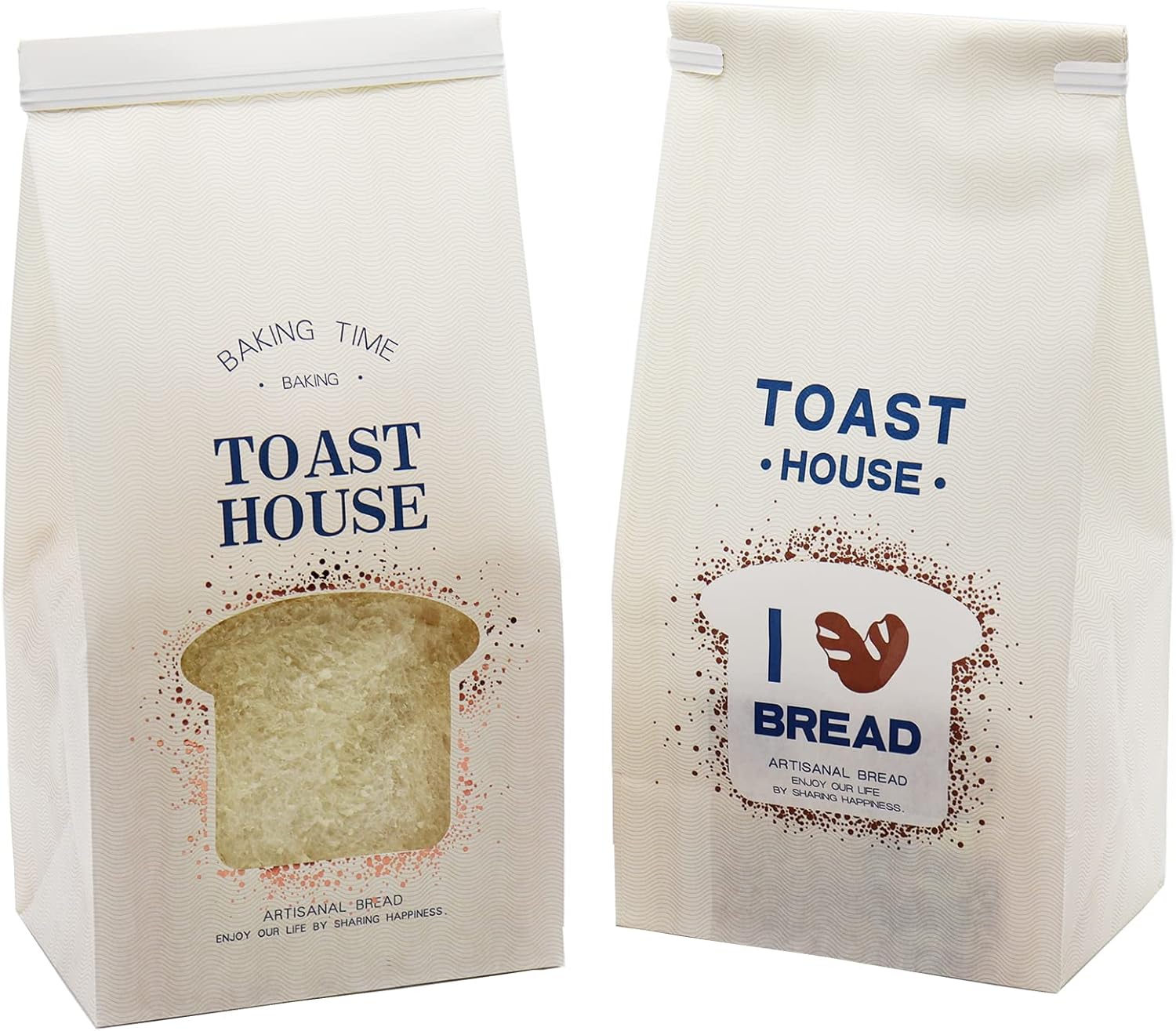 Amazon.com: Bread Bags for Homemade Bread, Bakery Bags with Window ...