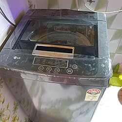 LG 8 Kg 5 Star Smart Inverter Technology TurboDrum Fully Automatic Top Loading Washing Machine ...