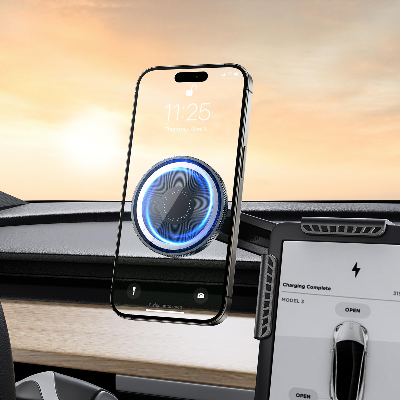 Amazon.com: Tesla Phone Mount, [Strong Magnets & Super Stable ] Tesla ...