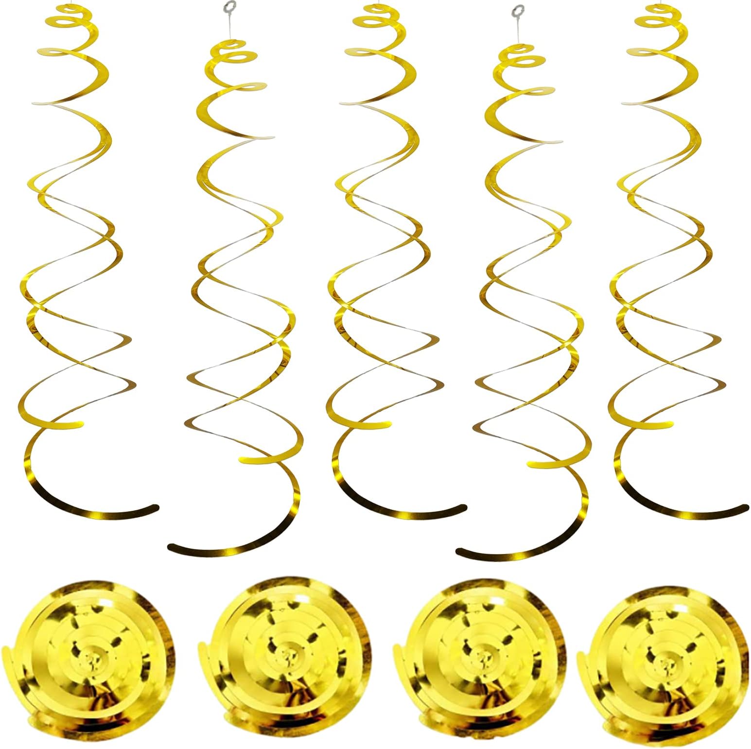 Amazon.com: 30 Pcs Blue Hanging Swirl Party Decorations,Sparkle Blue ...