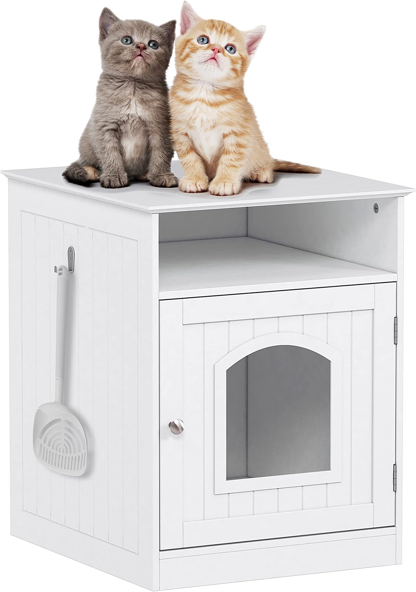 Amazon.com : IDEALHOUSE Cat Litter Box Enclosure - Cat House & Side ...