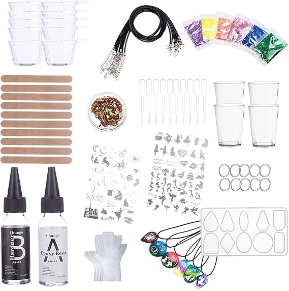 Amazon.com: Epoxy Resin Jewelry Making Kit for Beginners - Set with ...
