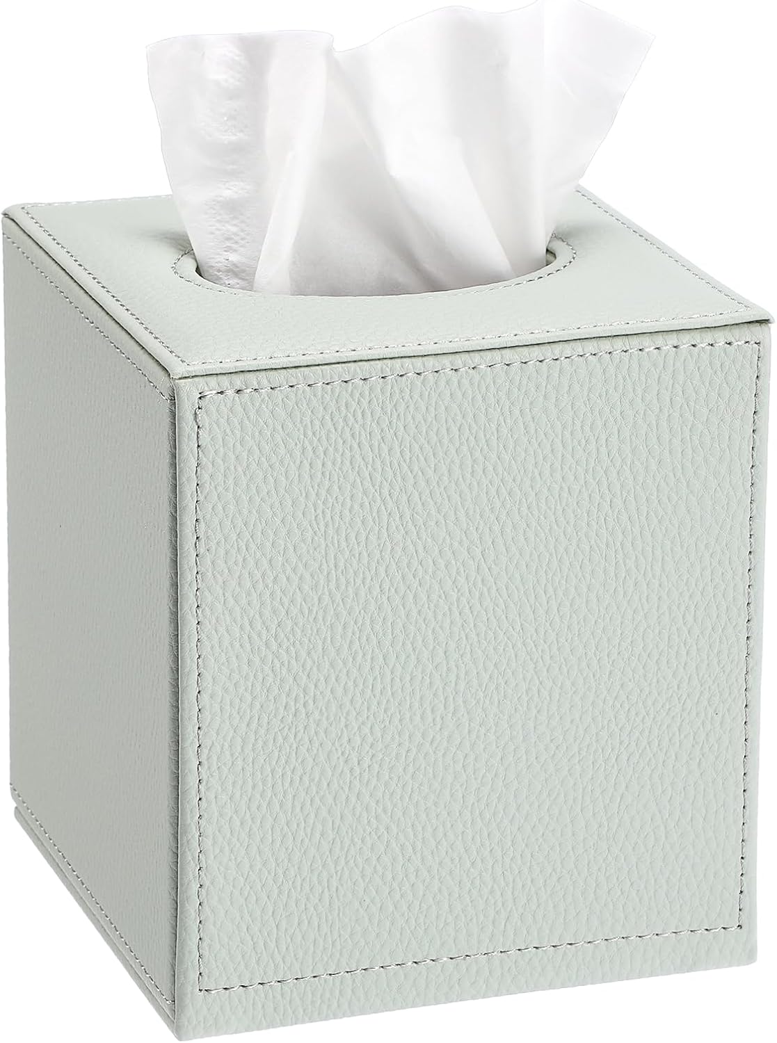 Amazon.com: Sumnacon Tissue Box Cover Square Tissue Box Stylish PU ...