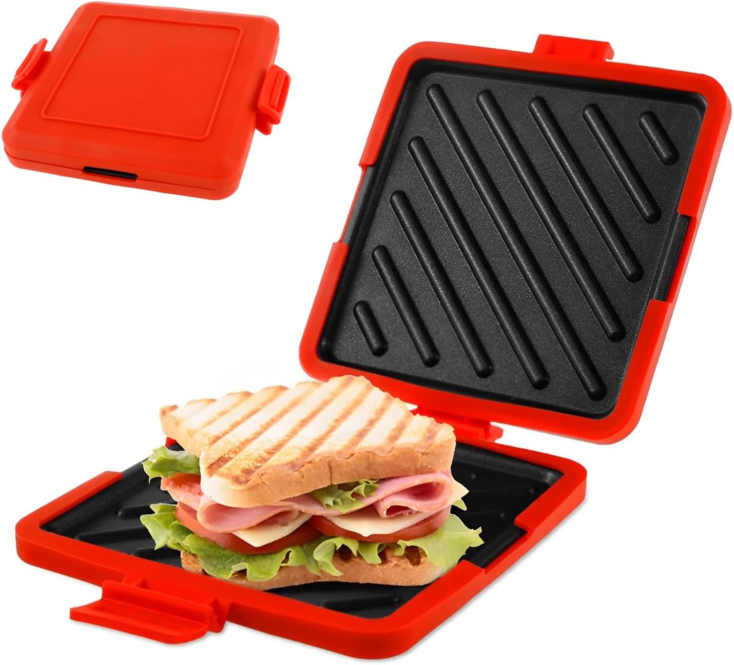 Microwave Toastie Maker, Microwave Toastie Sandwich Maker and Grill ...