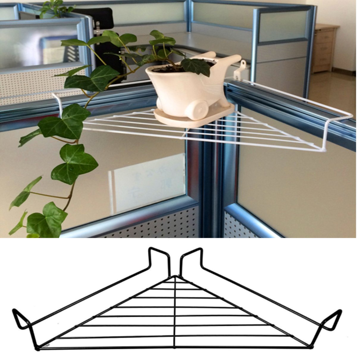 Buy Caveen Office Cubicle Sundries Storage Rack Metal Hanging Office ...