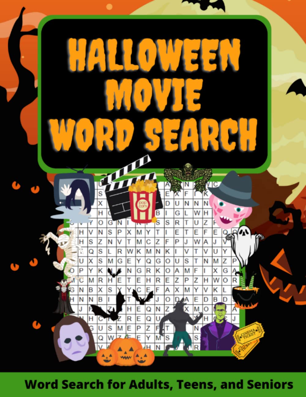 Halloween Movie Word Search: Word Search Puzzle Featuring the Top ...