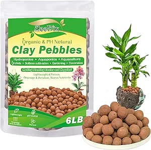 Amazon.com : ZeeDix 6LBS Clay Balls for Plants, 4mm-16mm Expanded Clay ...