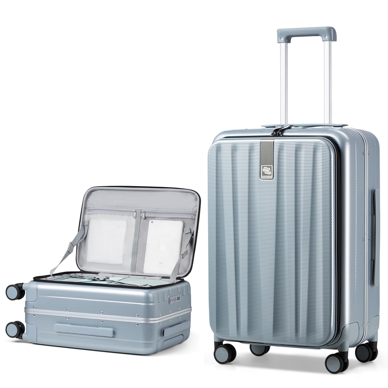 Amazon.com | Hanke 26 Inch Large Checked Luggage PC Hard Shell Luggage ...