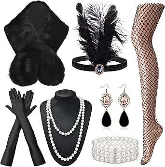 Amazon.com: EIELO 1920s Great Gatsby Accessories Set for Women Women's ...