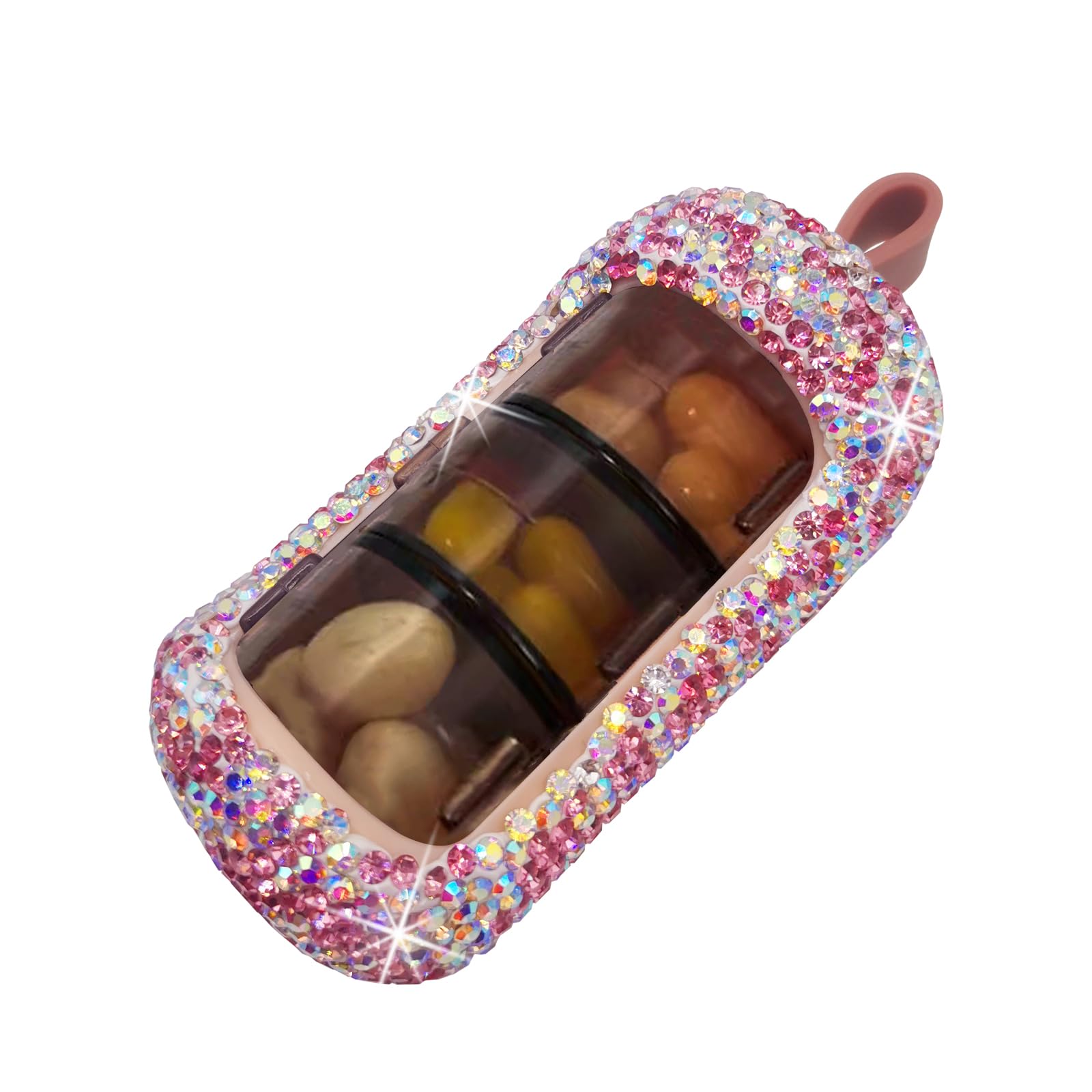 Amazon.com: Owemtao Bling Pill Organizer - Cute and Compact Pill Box ...