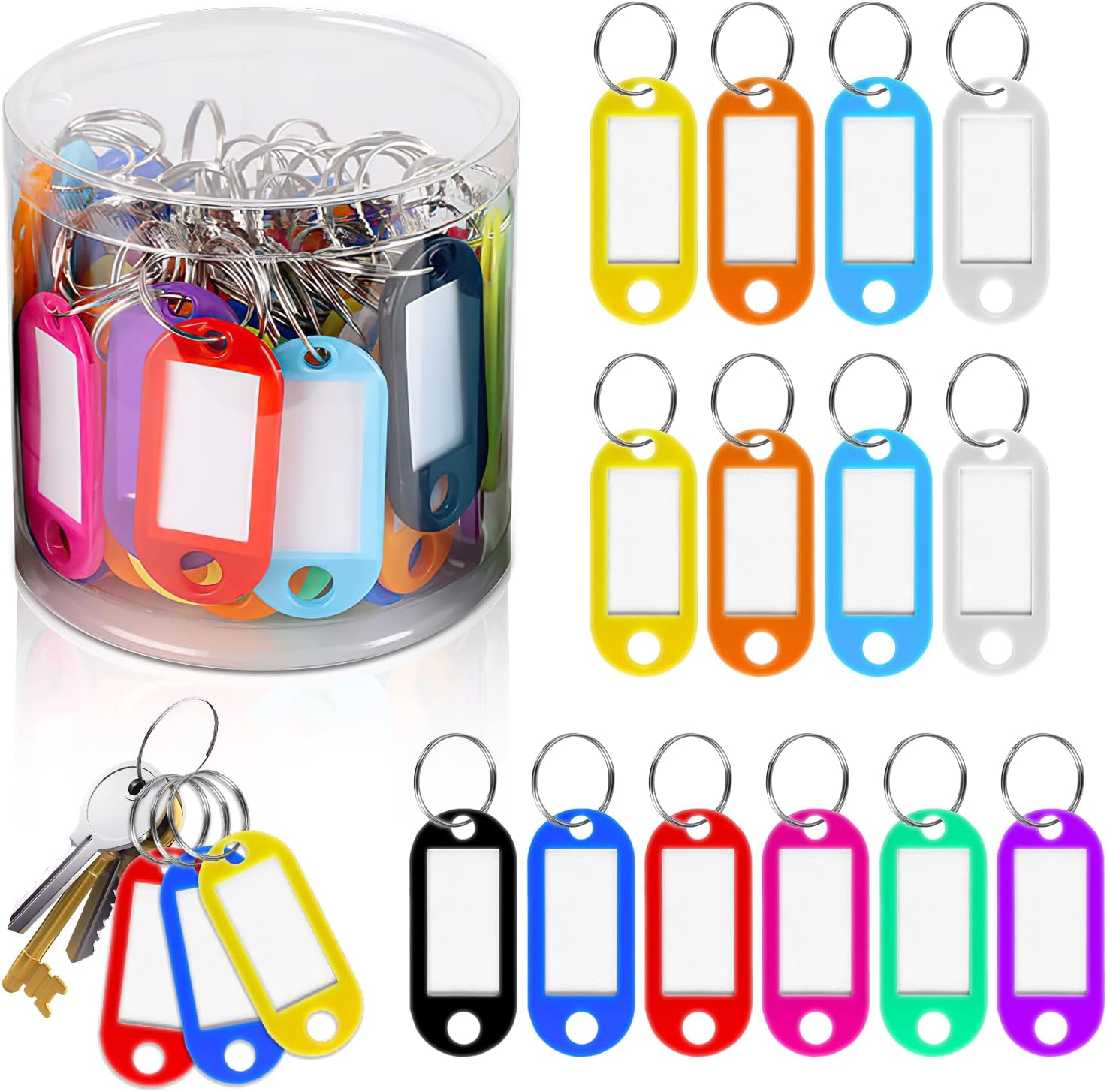 Identificador Para Llaves Llavero, Etiquetas para Llaves, 50 Piezas ...