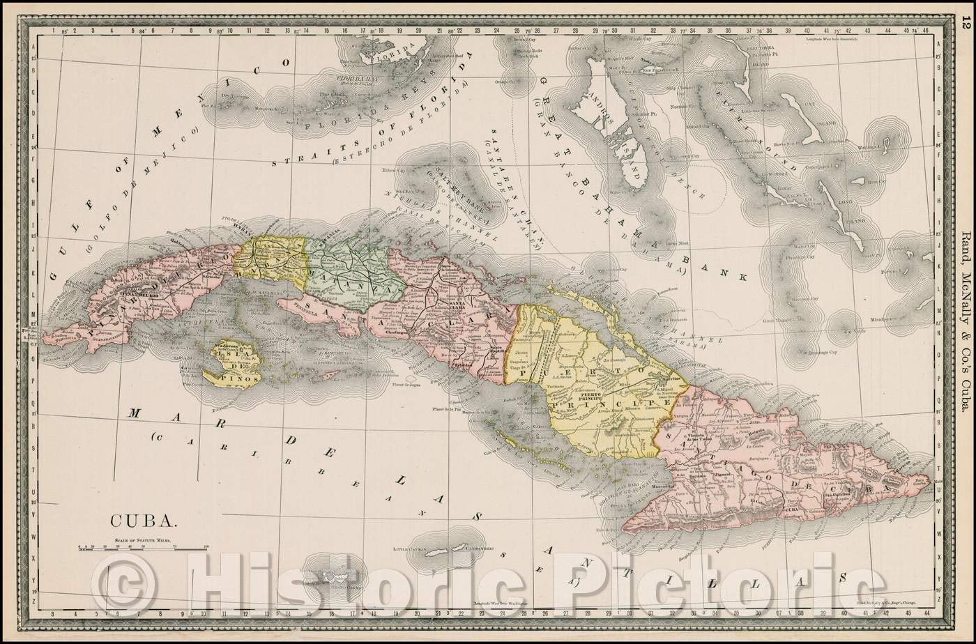 Mapa De Cuba Y Florida El Nombre De Golfo De América, En Sustitución