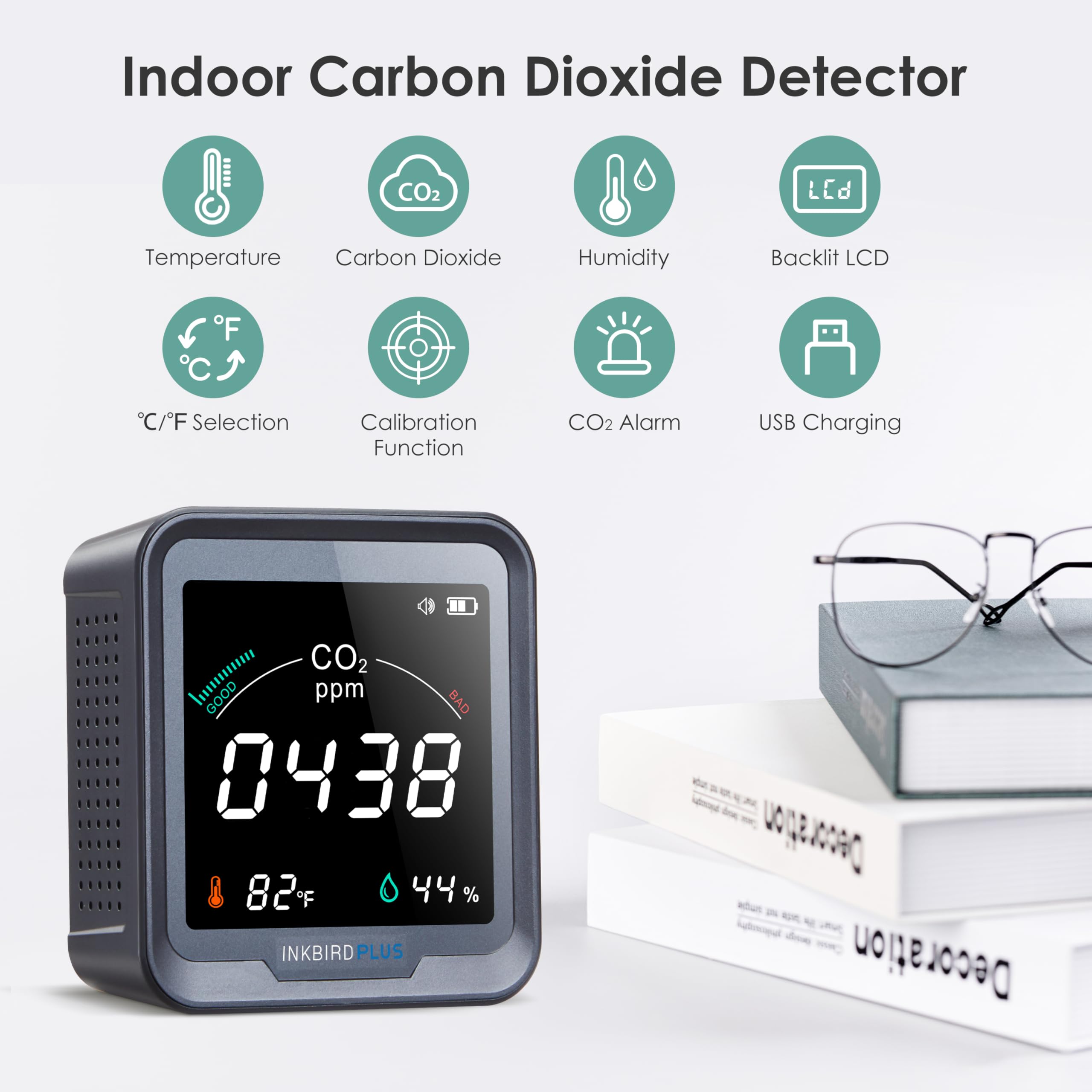Snapklik.com : INKBIRDPLUS Indoor CO Meter, Air Quality Monitor Can ...