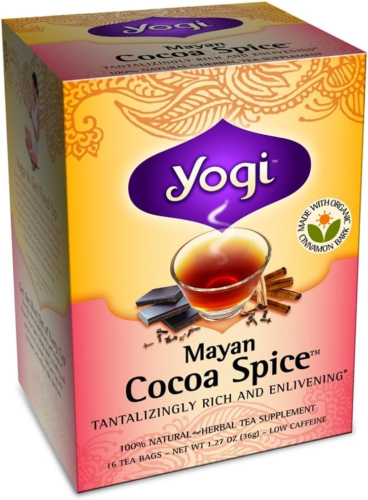 Amazon.com: Yogi, Mayan Cocoa Spice Tea, 16 Count : Grocery & Gourmet Food