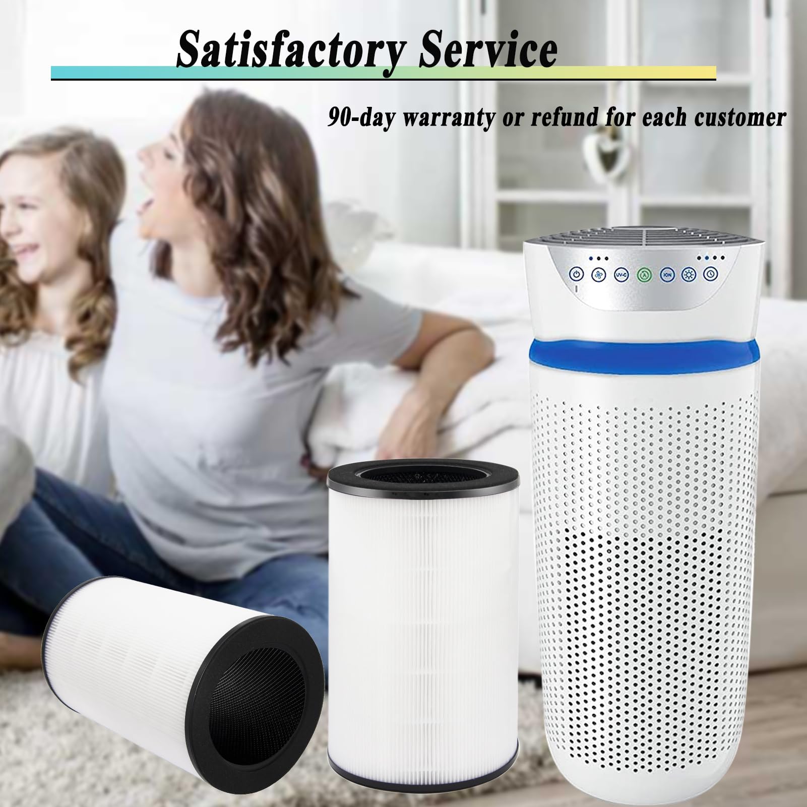 Pet Care AP-T45 AP-T40FL Replacement Air Filter, 5-in-1 Air Purifier ...