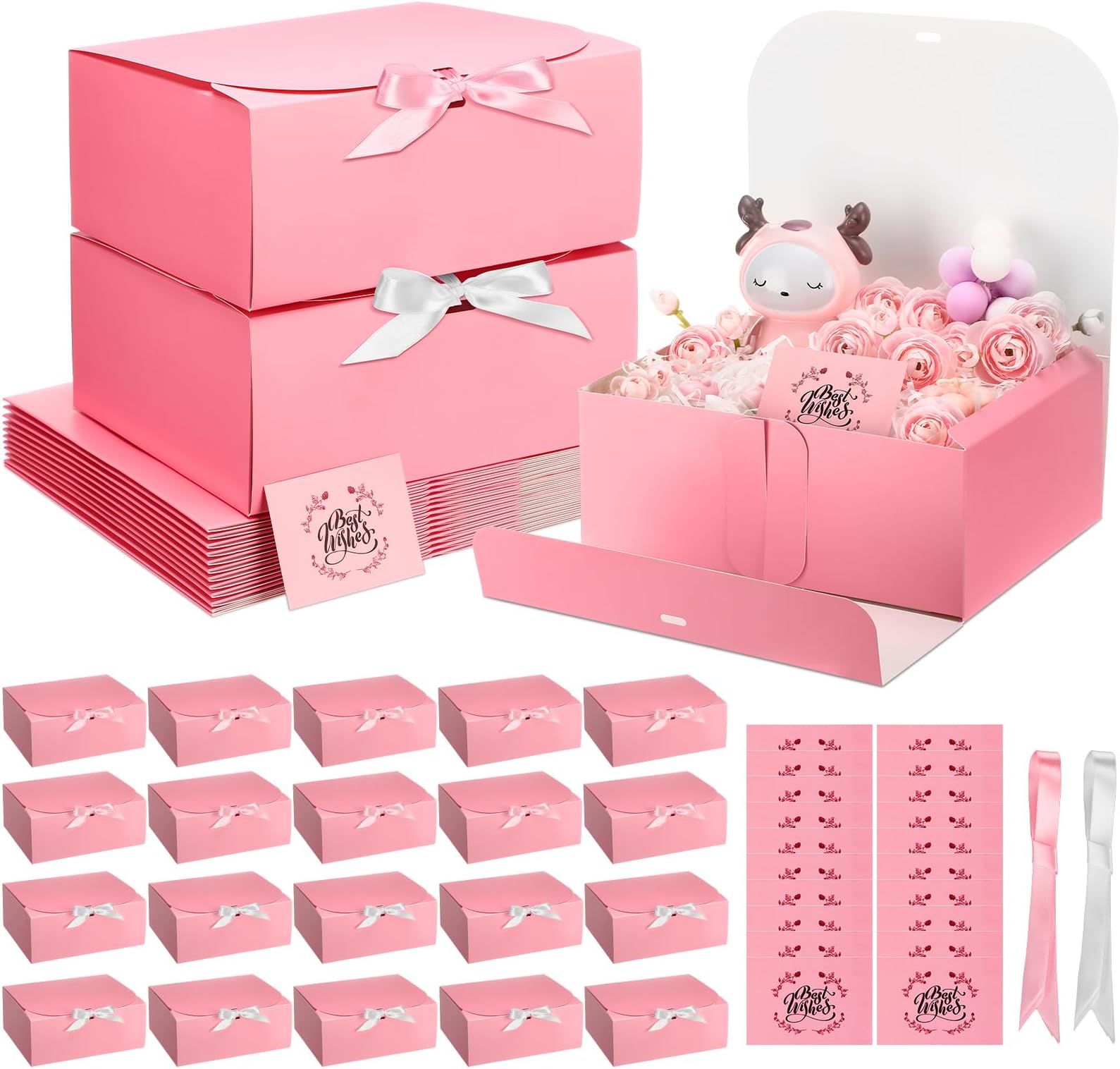 Amazon.com: FillTouch 36 Pcs Small Biscuit Boxes Bakery Boxes Cardboard ...