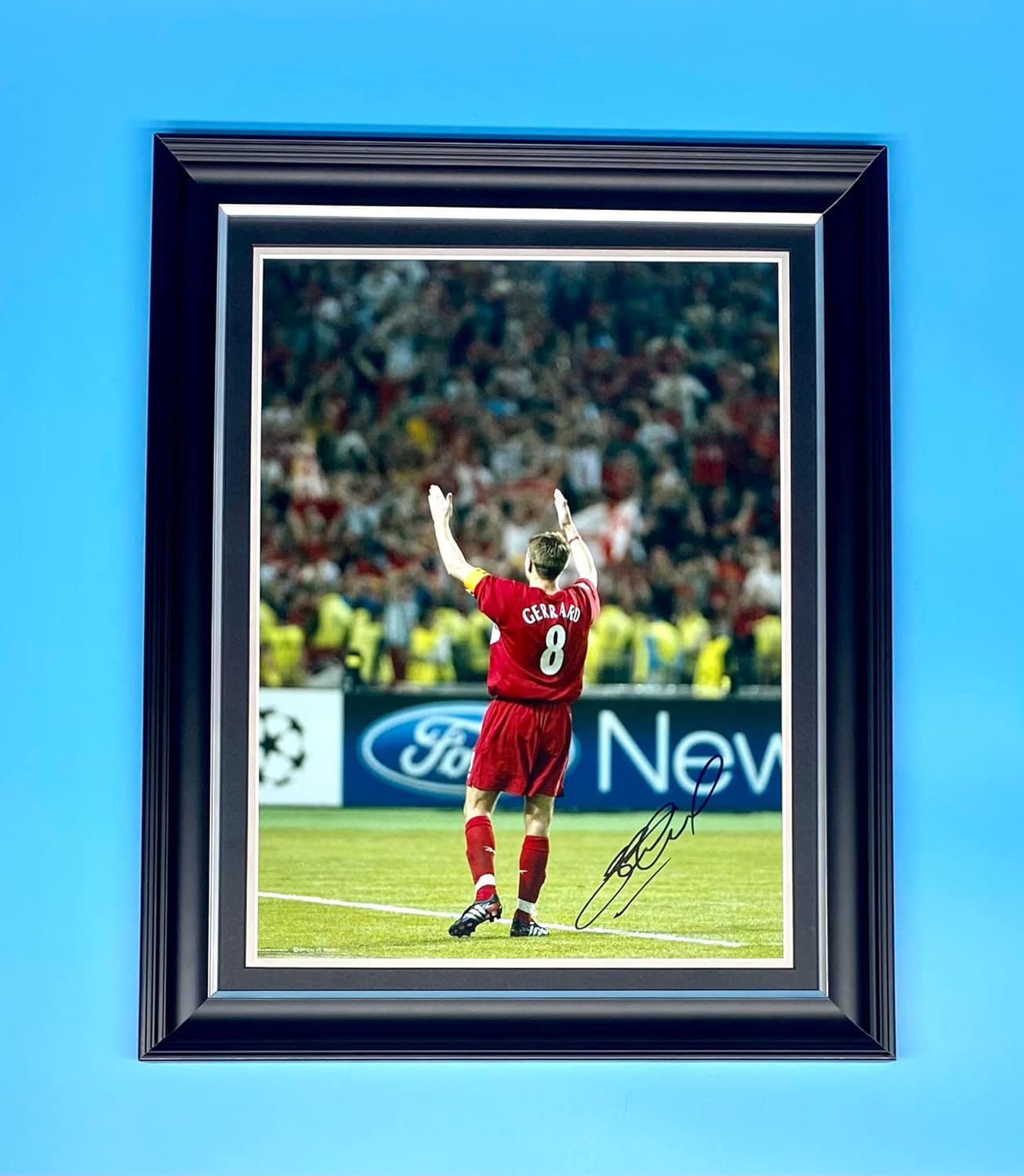 Amazon.com: Steven Gerrard Hand Signed Autograph Liverpool FC UEFA ...