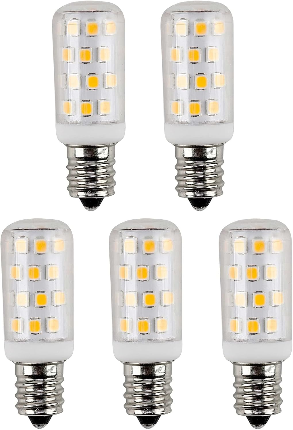 CBconcept UL Listed, E12 LED Candelabra Light Bulb, 5 Pack, 3 Watt, 320 ...