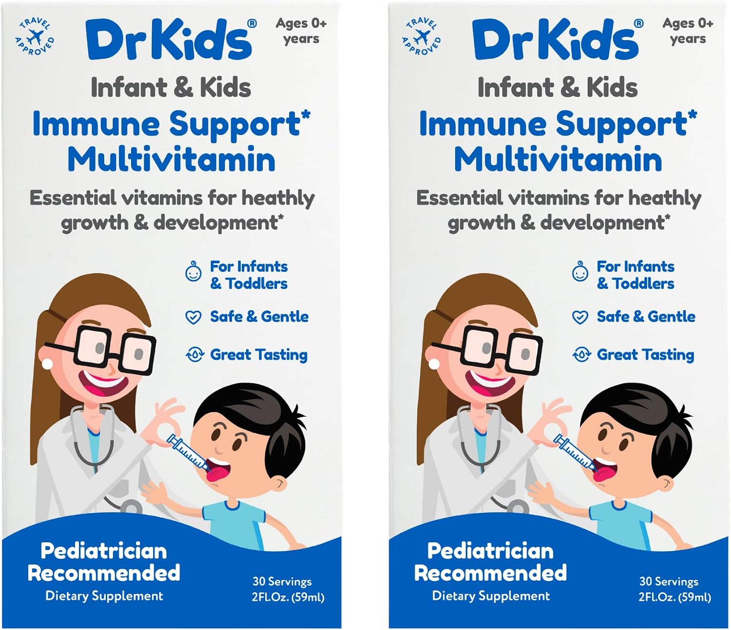 Amazon.com: CoraCue Immune Support Liquid Multivitamin for Infants ...