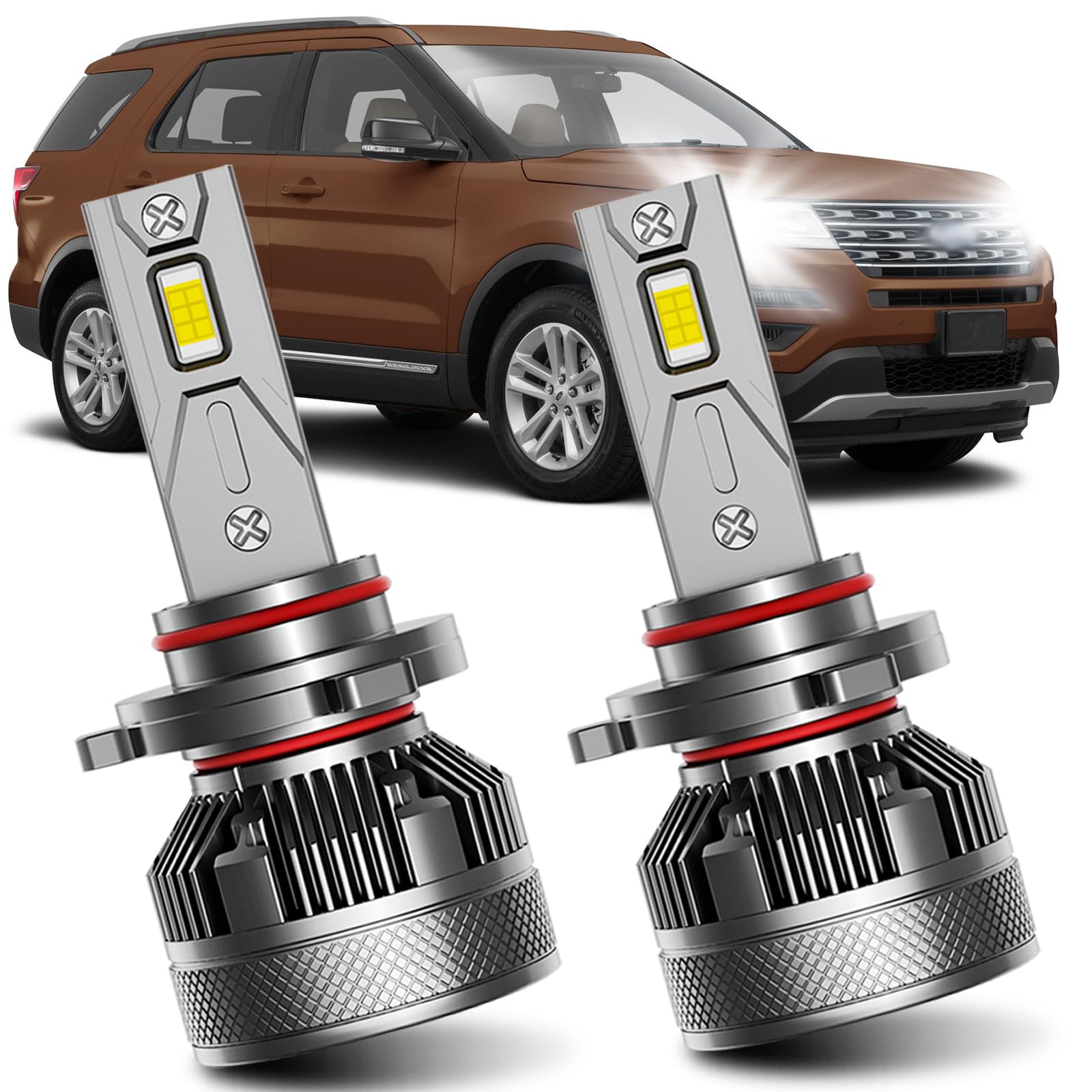 Amazon.com: AWALITED Fits for 2016-2020 Ford Explorer High Beam Lights ...