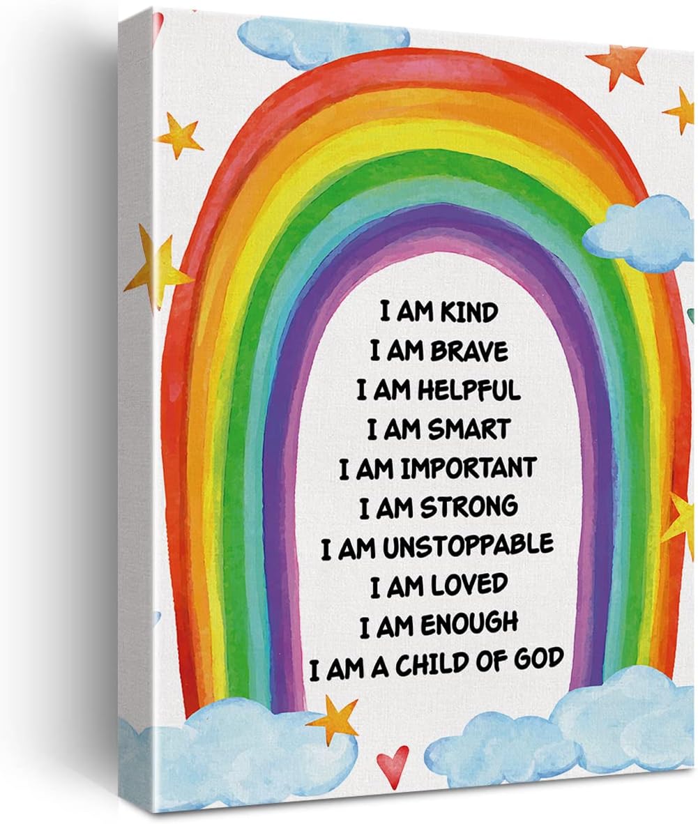 YeleY Positive Affirmations Print I am a Child of God Sign Paintings ...