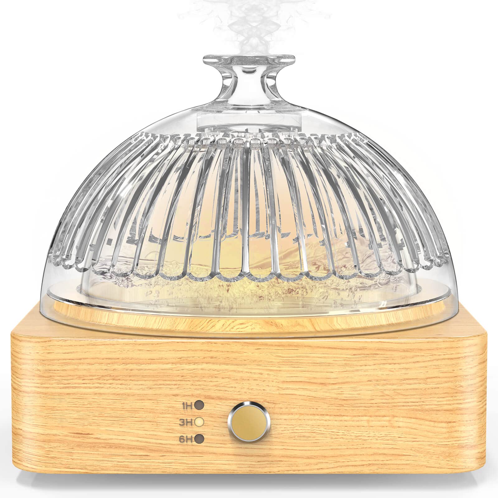 Glass Essential Oil Diffuser, 200ml Ultrasonic Aromatherapy Diffusers ...