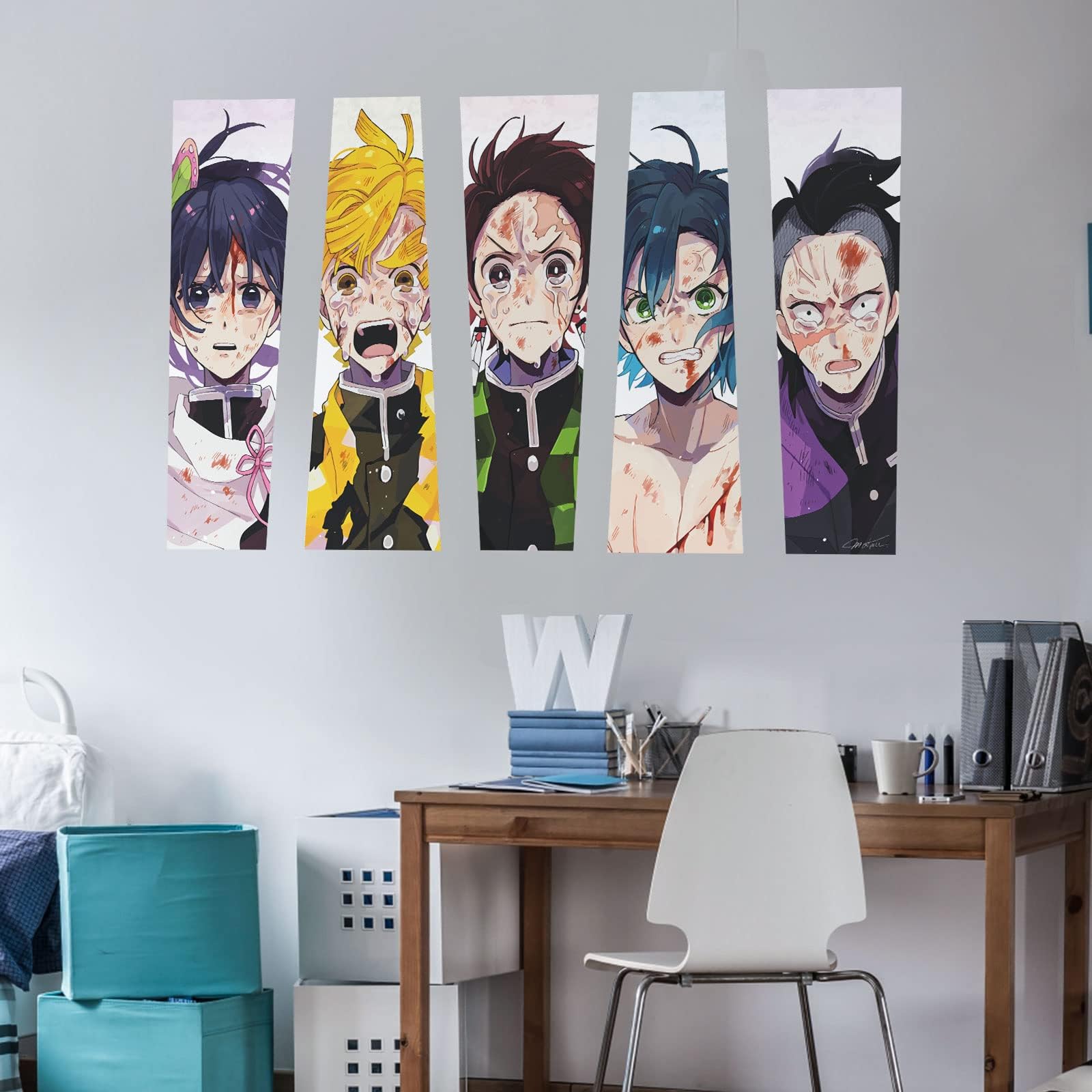 Amazon.com: Vinyl Anime Wall Decals for Demon's Slayer Room Decor Kids ...