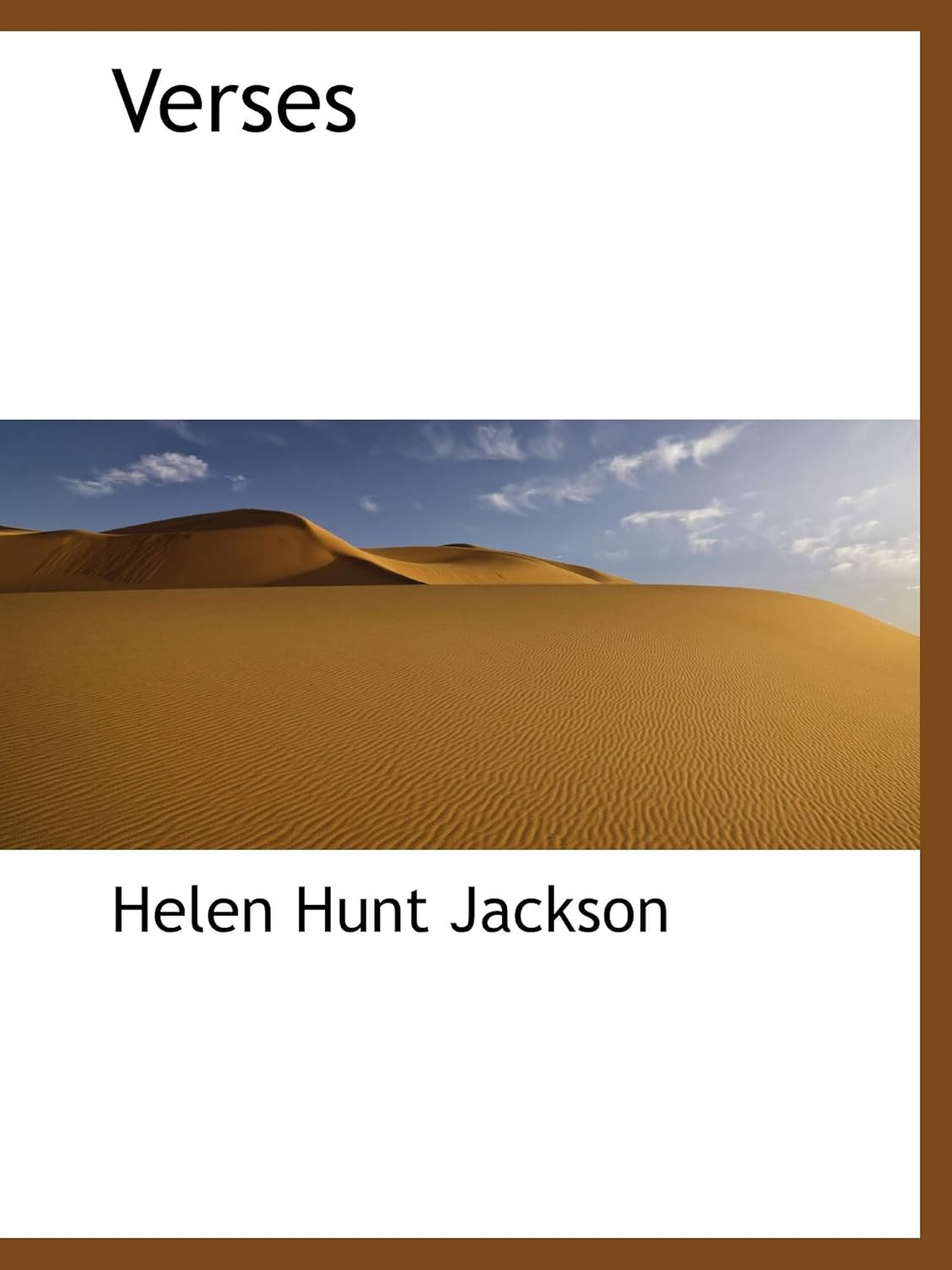 Amazon.com: Verses: 9781103787852: Jackson, Helen Hunt: Books
