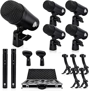 Amazon.com: W IN-MIX G7 Professional 7-Piece Drum Microphone Kit – All ...