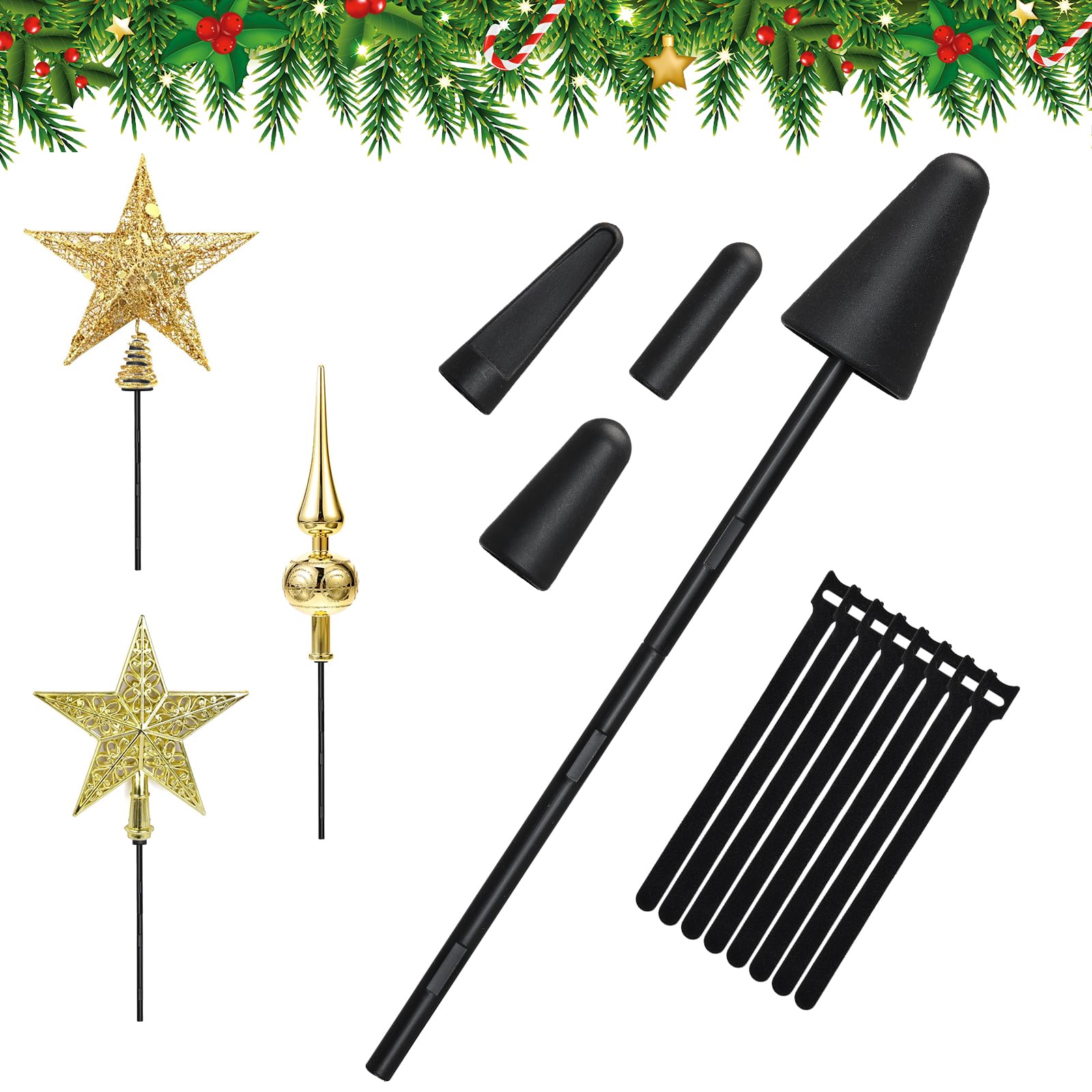 Amazon.com: Universal Christmas Tree Topper Holder Stabilizer - 4 pcs ...