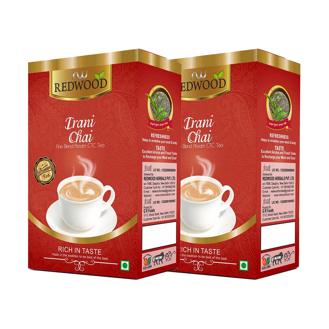REDWOOD Fine Blend Assam Irani Tea | CTC Tea With Fine Blend Chai Patti ...