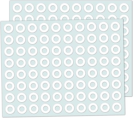 4000 Pack - Hole Punch Reinforcement Stickers Rings - White : Amazon.co ...