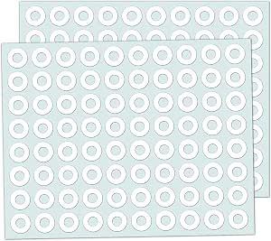 4000 Pack - Hole Punch Reinforcement Stickers Rings - White : Amazon.co ...