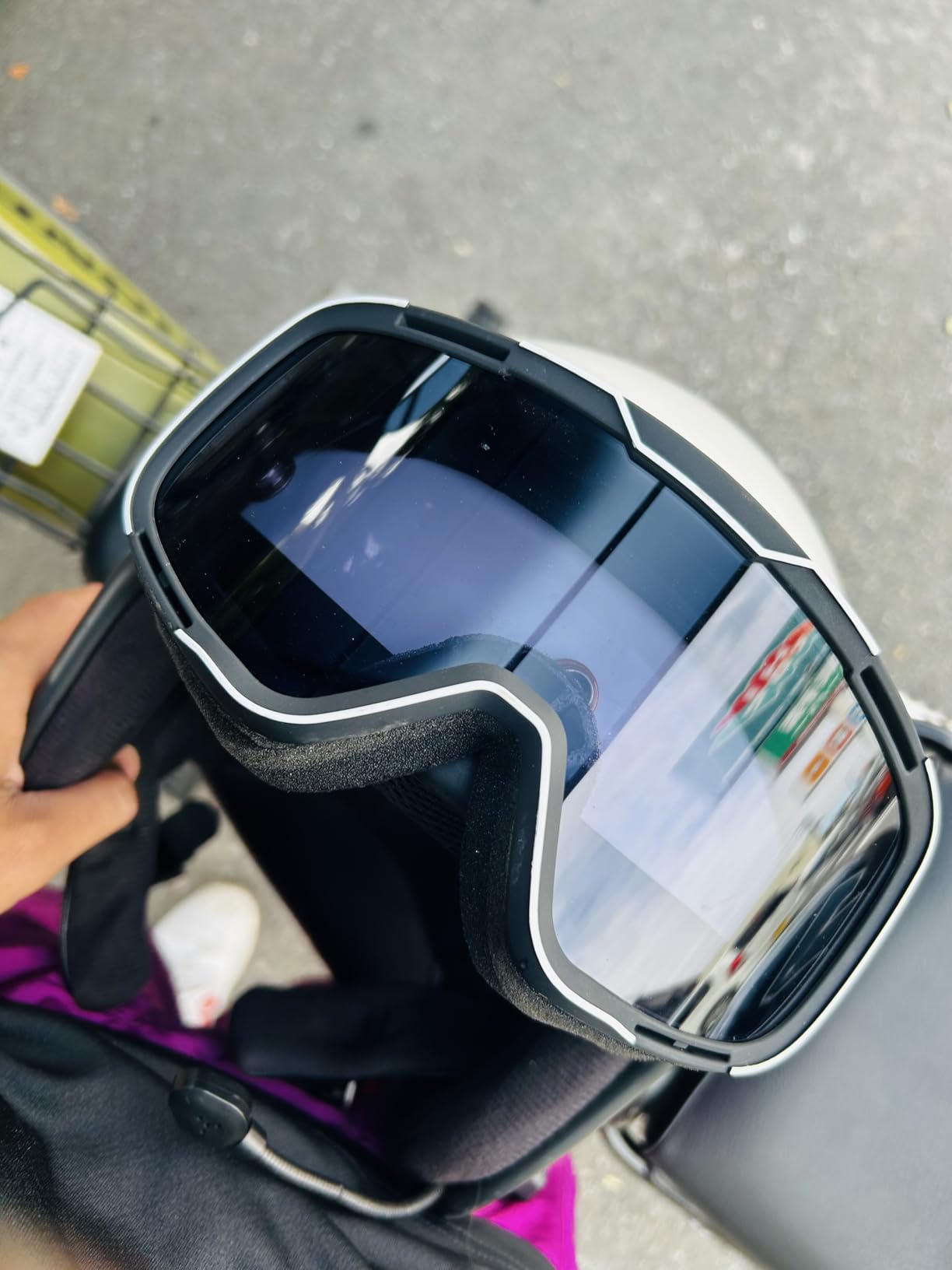 Amazon.co.jp: [TranStep] フォトクロミックオートバイメガネ防風スポーツサングラスヘルメット互換性傷害防止アンチUV ...