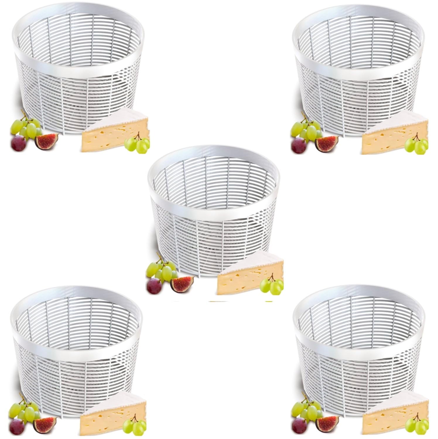 Snapklik.com : Cheese Mold 5 Pcs Cheesemaking Kit - Basic Set For ...