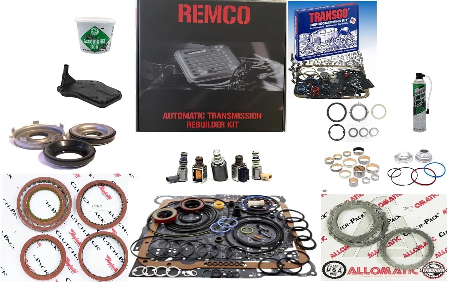 Amazon.com: gm 4l65e 4l60e deluxe overhaul rebuild kit high performance ...