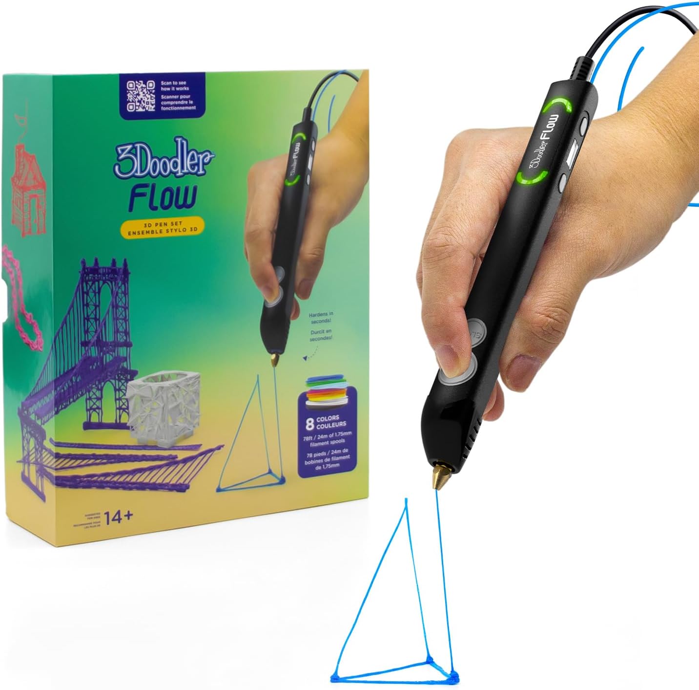 Amazon.co.jp: 3Doodler FLOW 3Dペン (ブラック（並行輸入品）) : 産業・研究開発用品